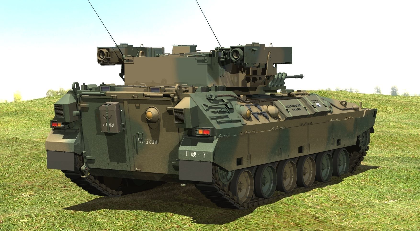 JGSDF Type 89 armored combat vehicle 3D model | CGTrader