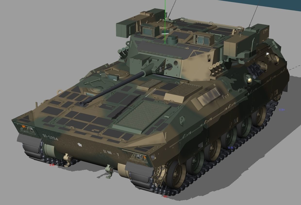 JGSDF Type 89 armored combat vehicle 3D model | CGTrader