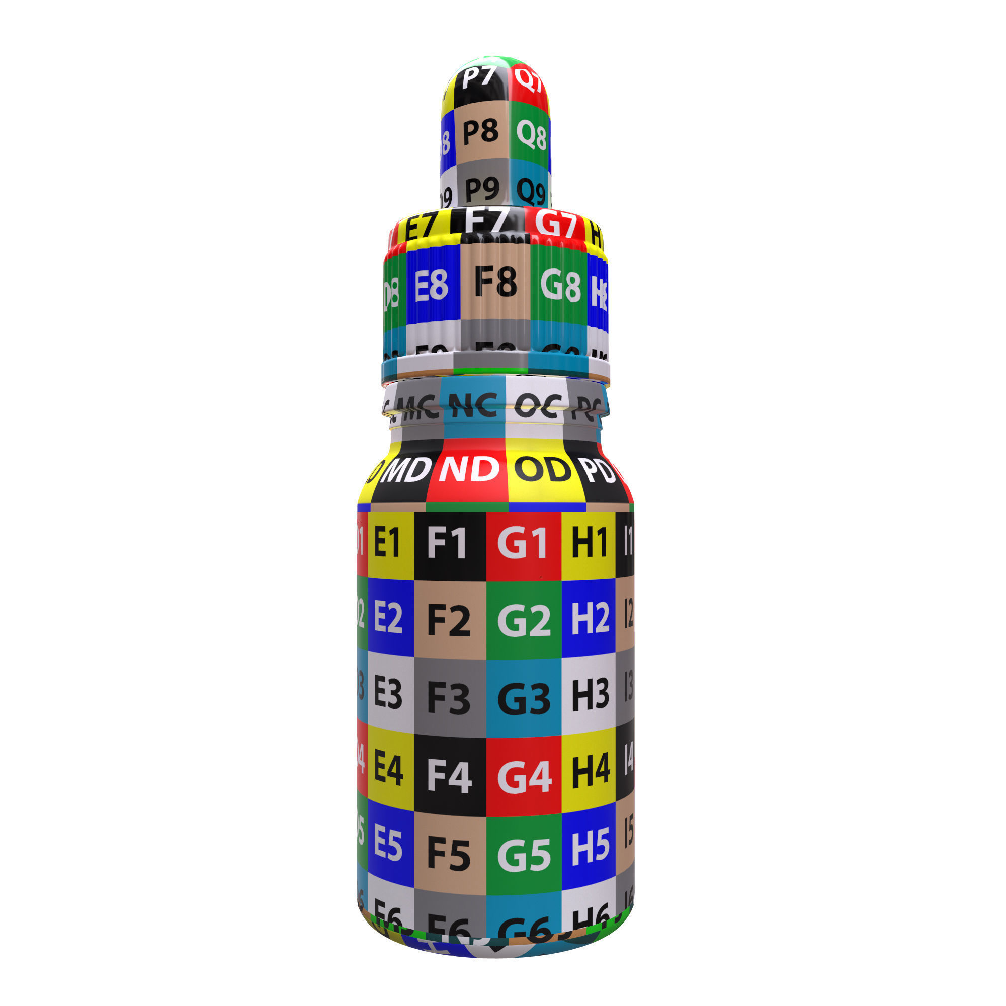 PVC bottle essential oils 3D model | CGTrader