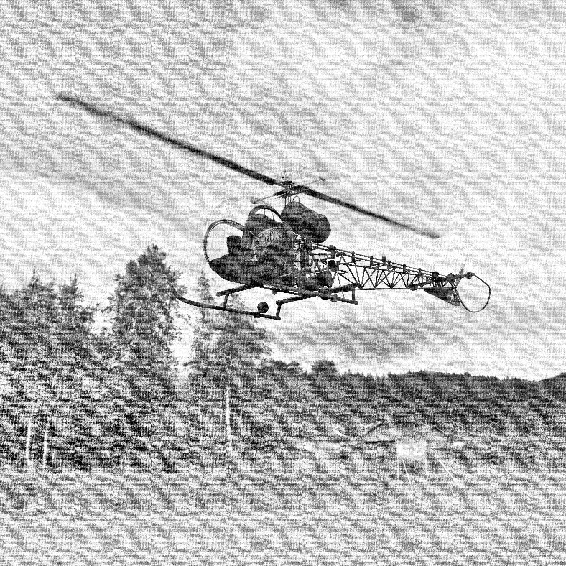 The Bubble Helicopter - Bell 47G - Detailed Model 3D model | CGTrader