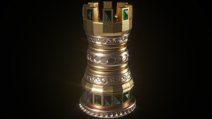 Royal Chess Rook 3D model | CGTrader