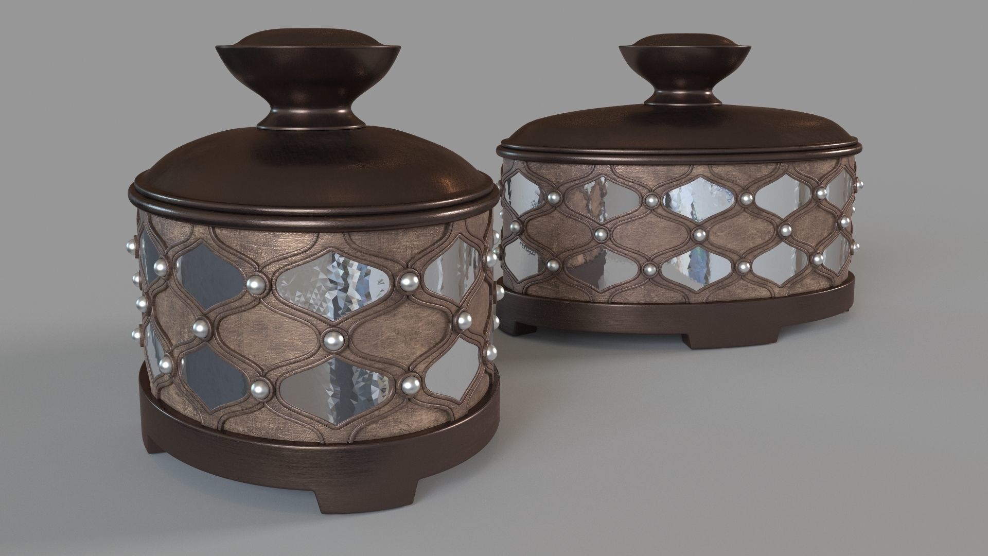 Arabesque Decorative Box 3D model | CGTrader