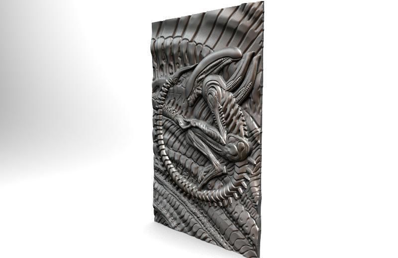 Alien CNC 3D model 3D printable | CGTrader