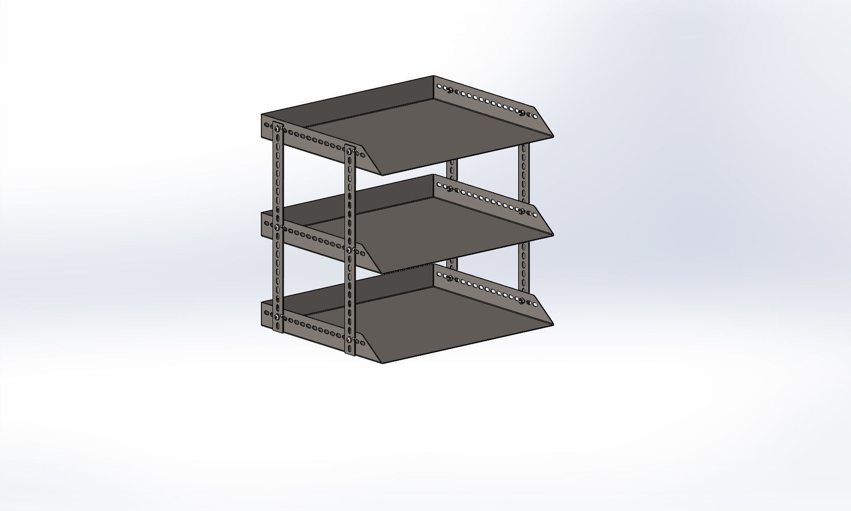 Adjustable Shelf File Stand 3D model | CGTrader