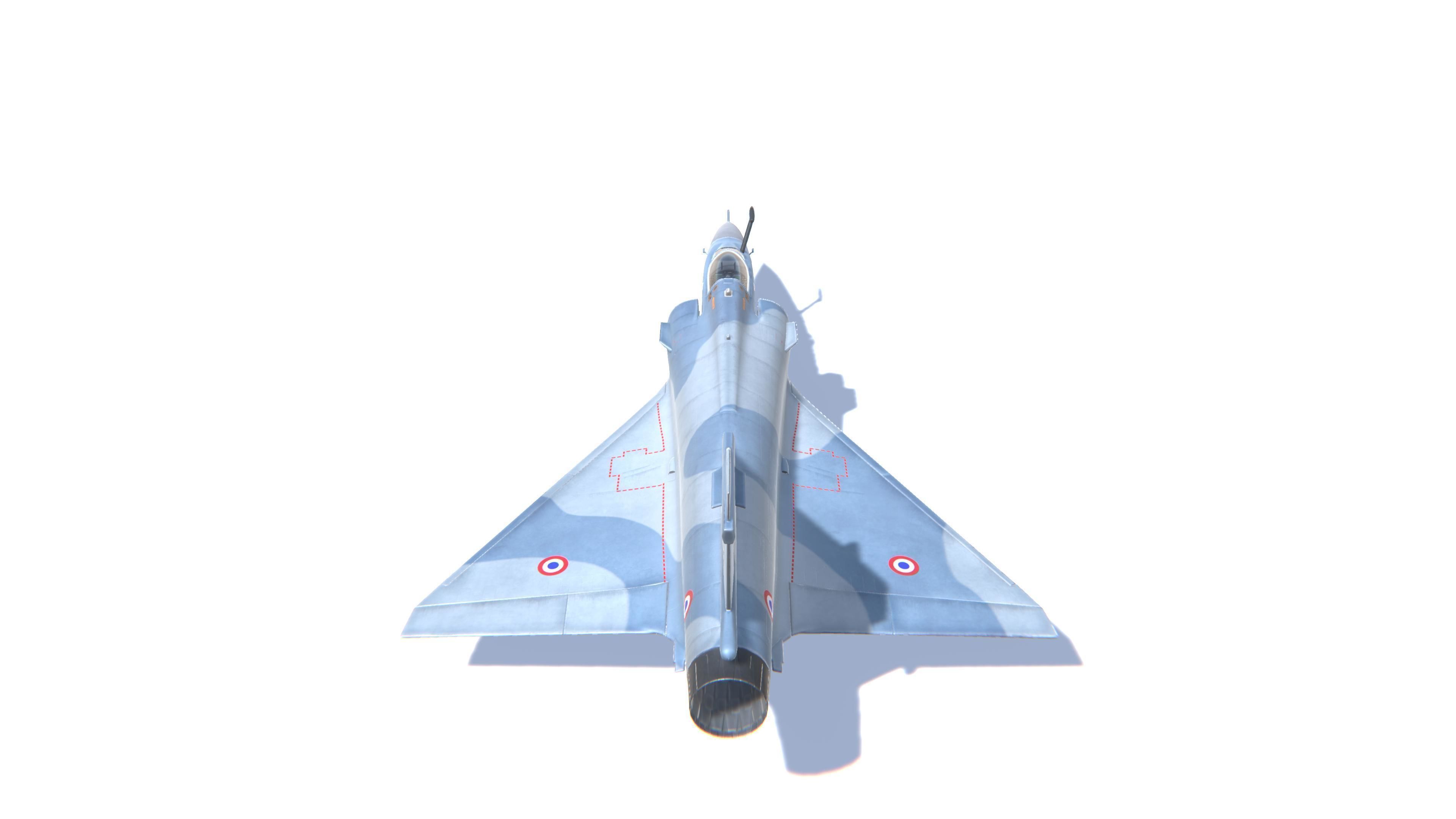 3D model Mirage 2000 Jet Fighter Aircraft VR / AR / low-poly | CGTrader