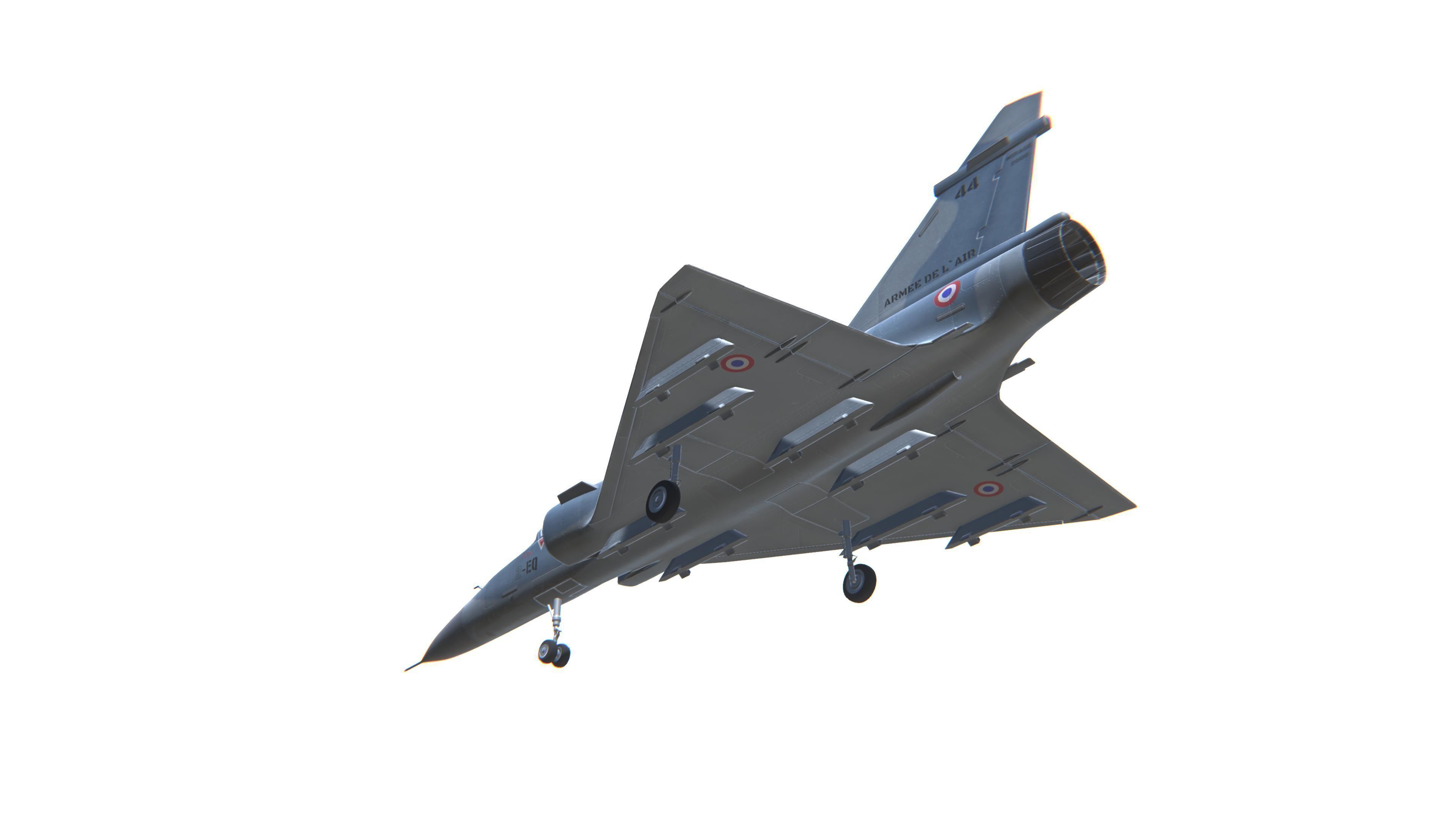 3D model Mirage 2000 Jet Fighter Aircraft VR / AR / low-poly | CGTrader