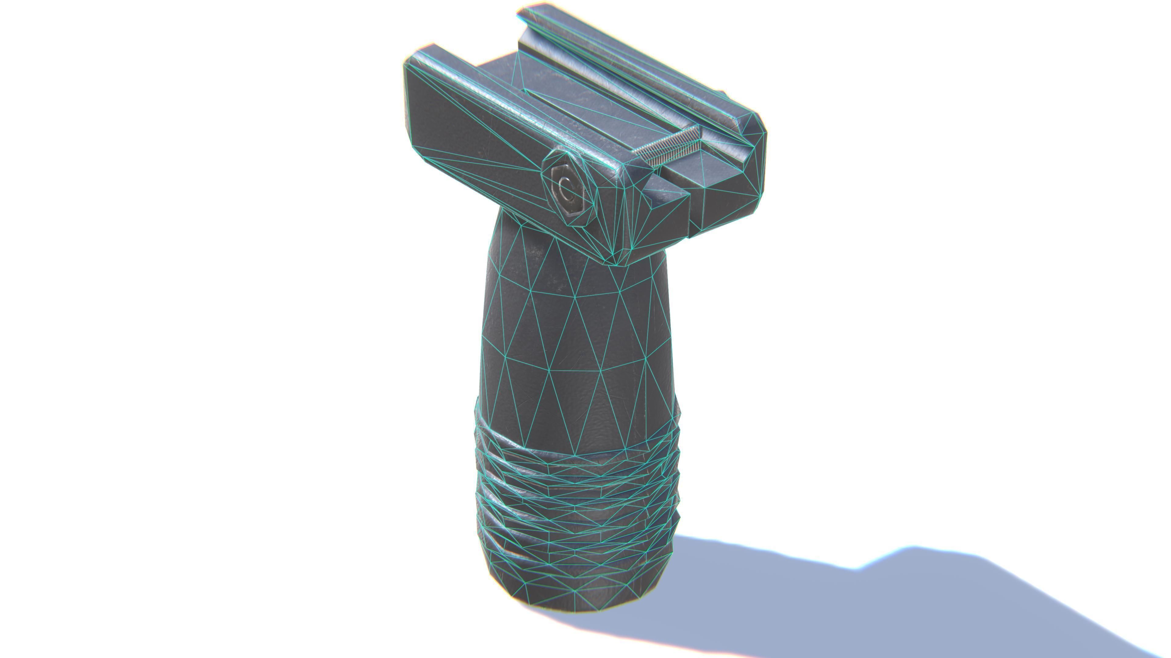 3D model Tactical Fore Grip VR / AR / low-poly | CGTrader