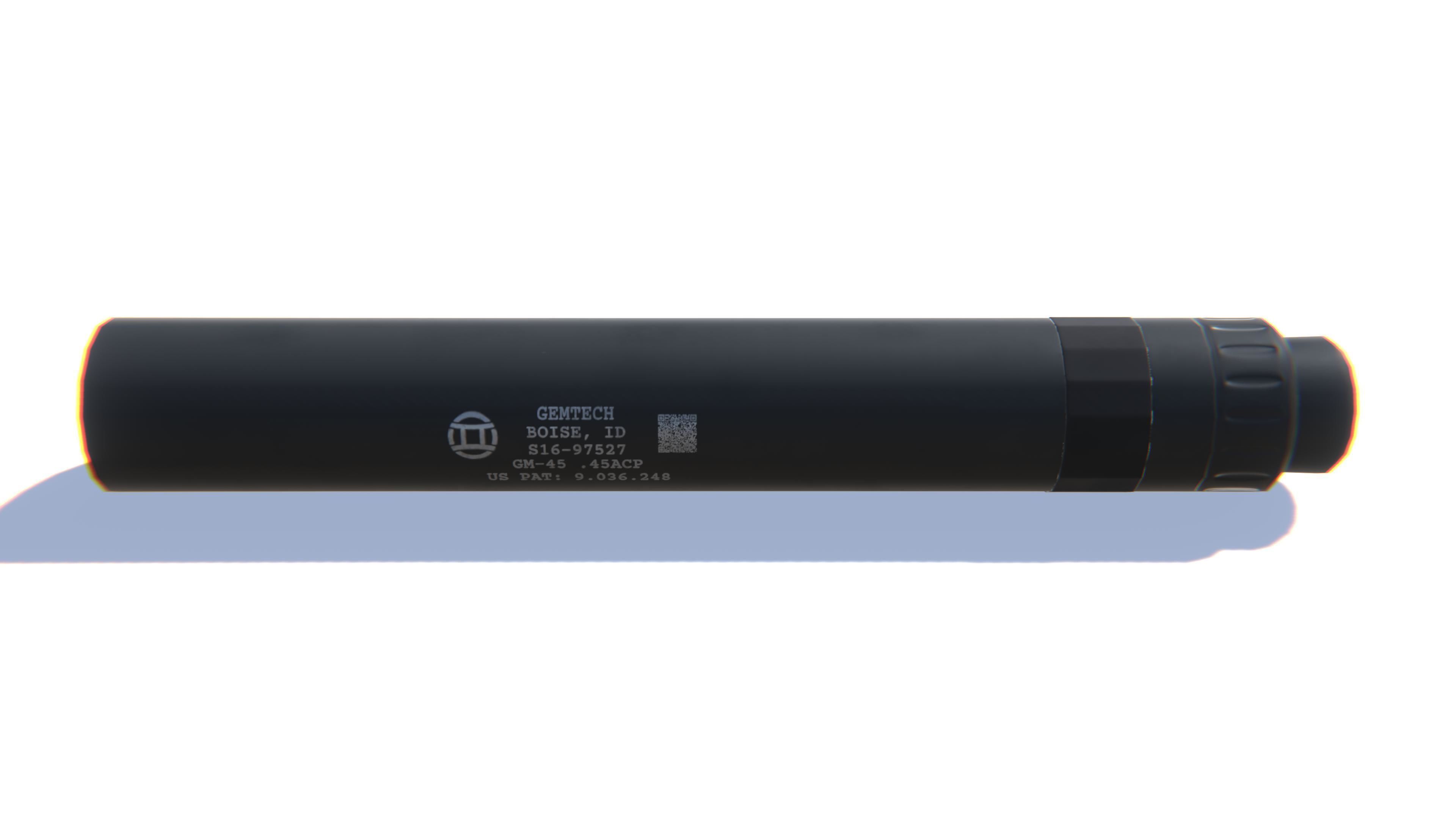 3D model Tactical Silencer 45 ACP 9MM VR / AR / low-poly | CGTrader