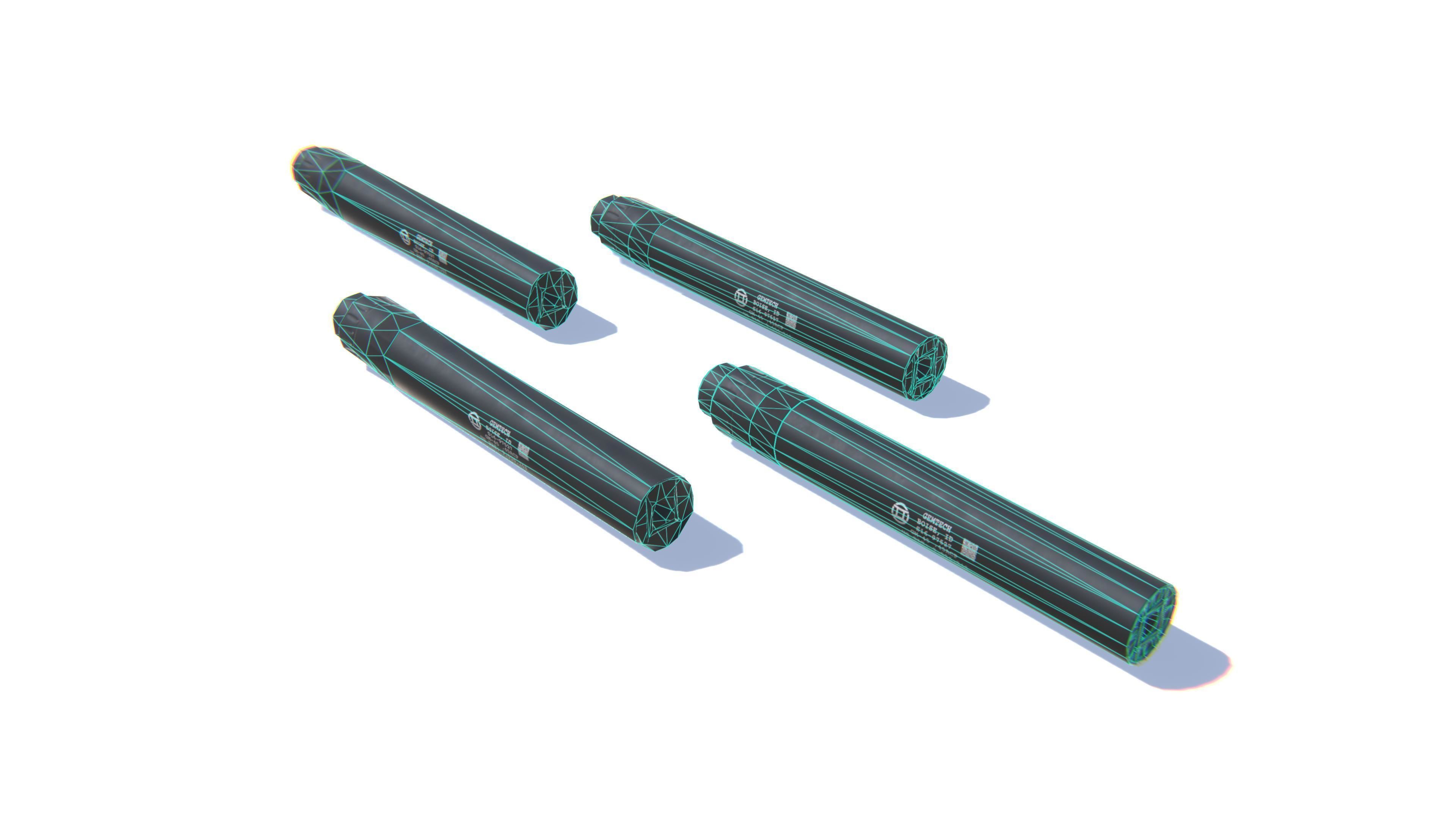 3D model Tactical Silencer 45 ACP 9MM VR / AR / low-poly | CGTrader