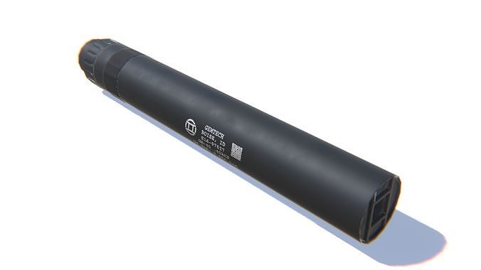 3D model Tactical Silencer 45 ACP 9MM VR / AR / low-poly | CGTrader