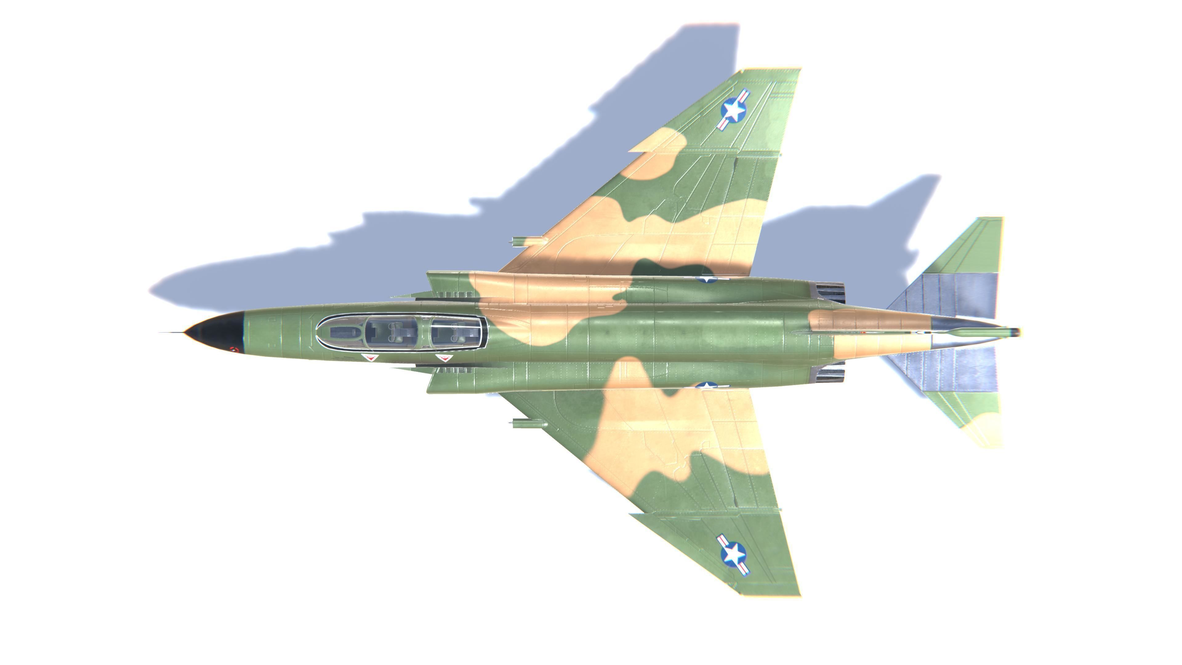 3D model F-4 Phantom II Jet Fighter Aircraft VR / AR / low-poly | CGTrader