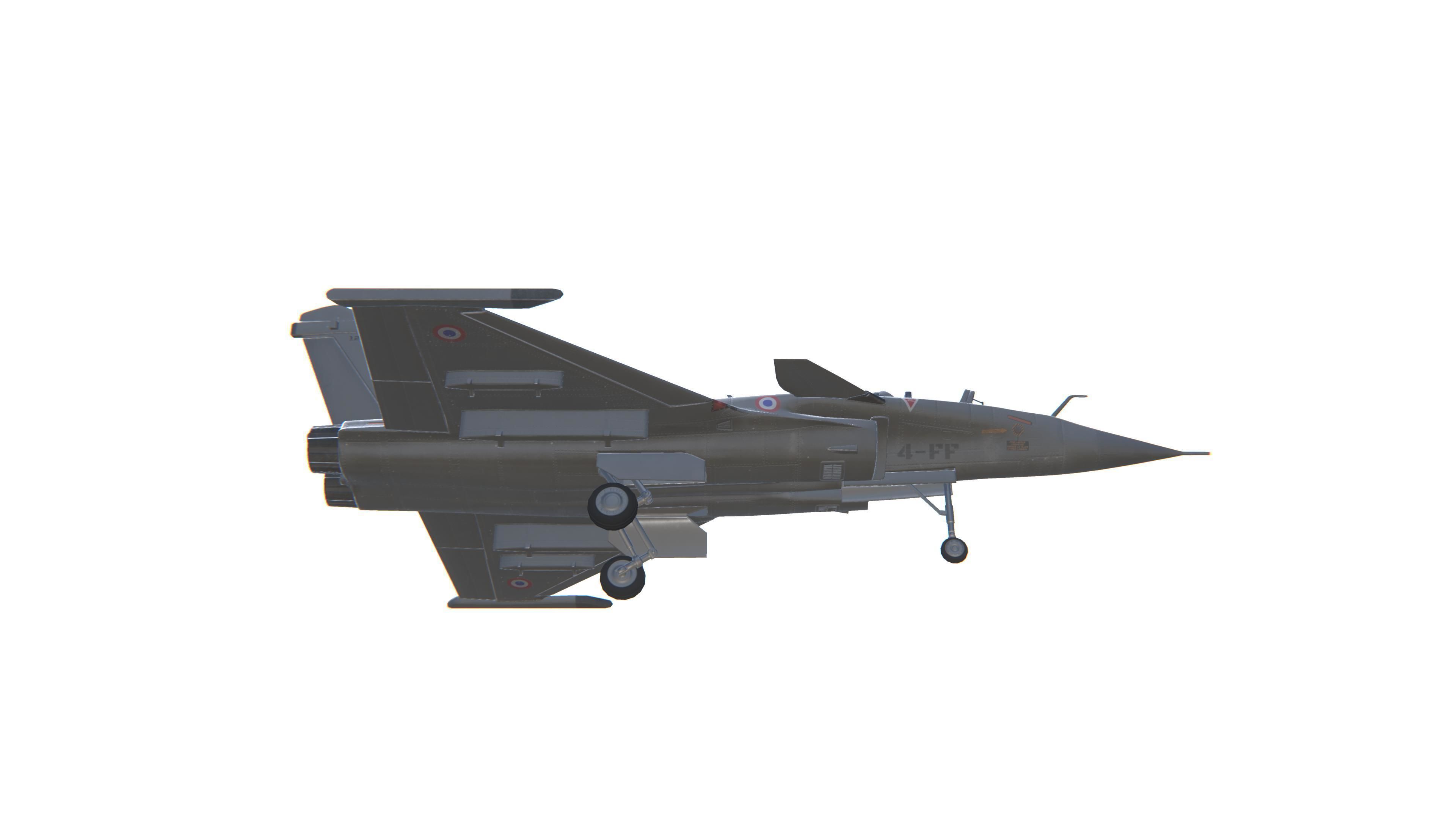 3D model Rafale Jet Fighter Aircraft VR / AR / low-poly | CGTrader
