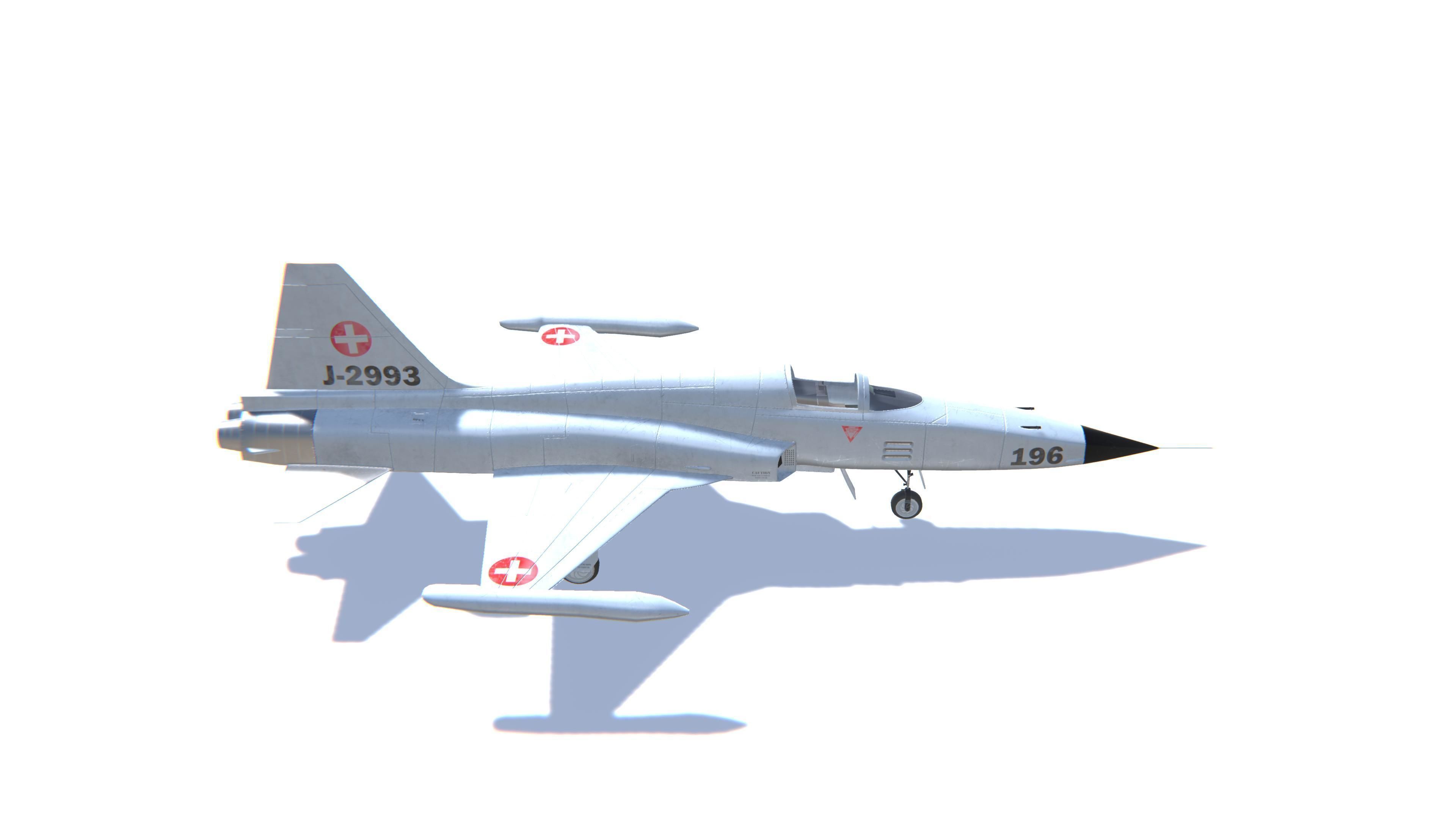 3D model F-5 Tiger II VR / AR / low-poly | CGTrader