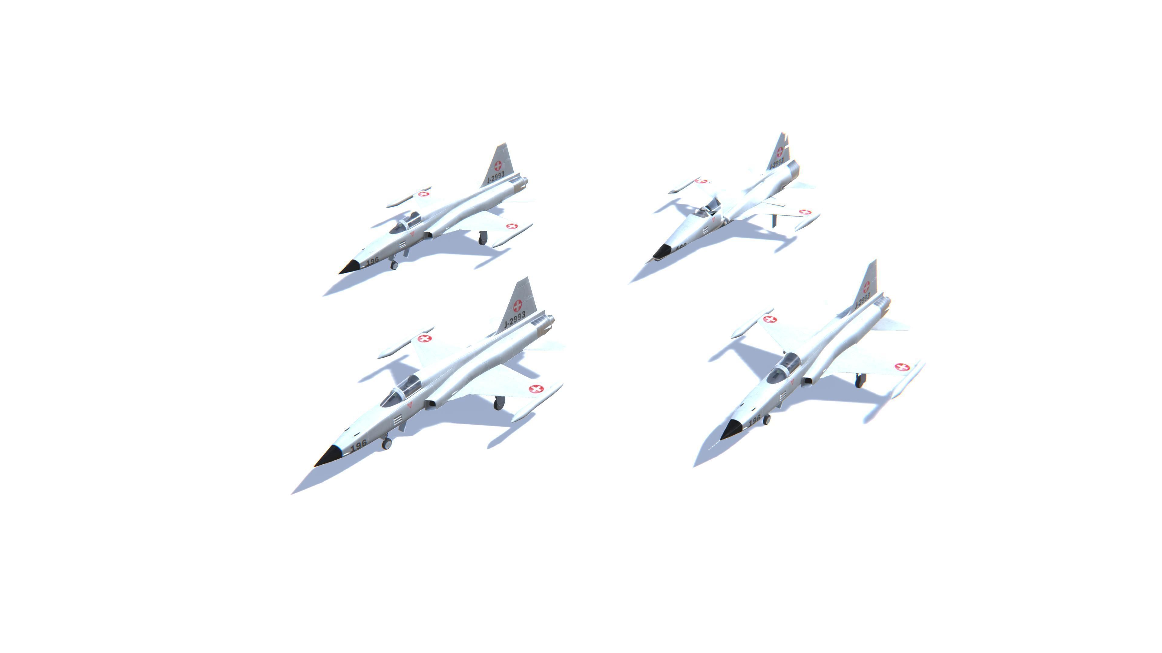 3D model F-5 Tiger II VR / AR / low-poly | CGTrader