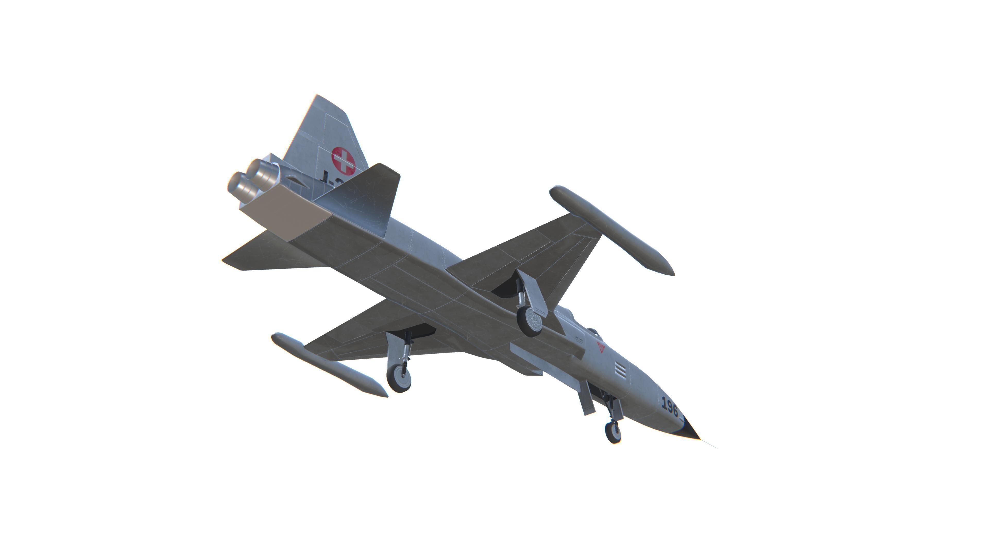 3D model F-5 Tiger II VR / AR / low-poly | CGTrader