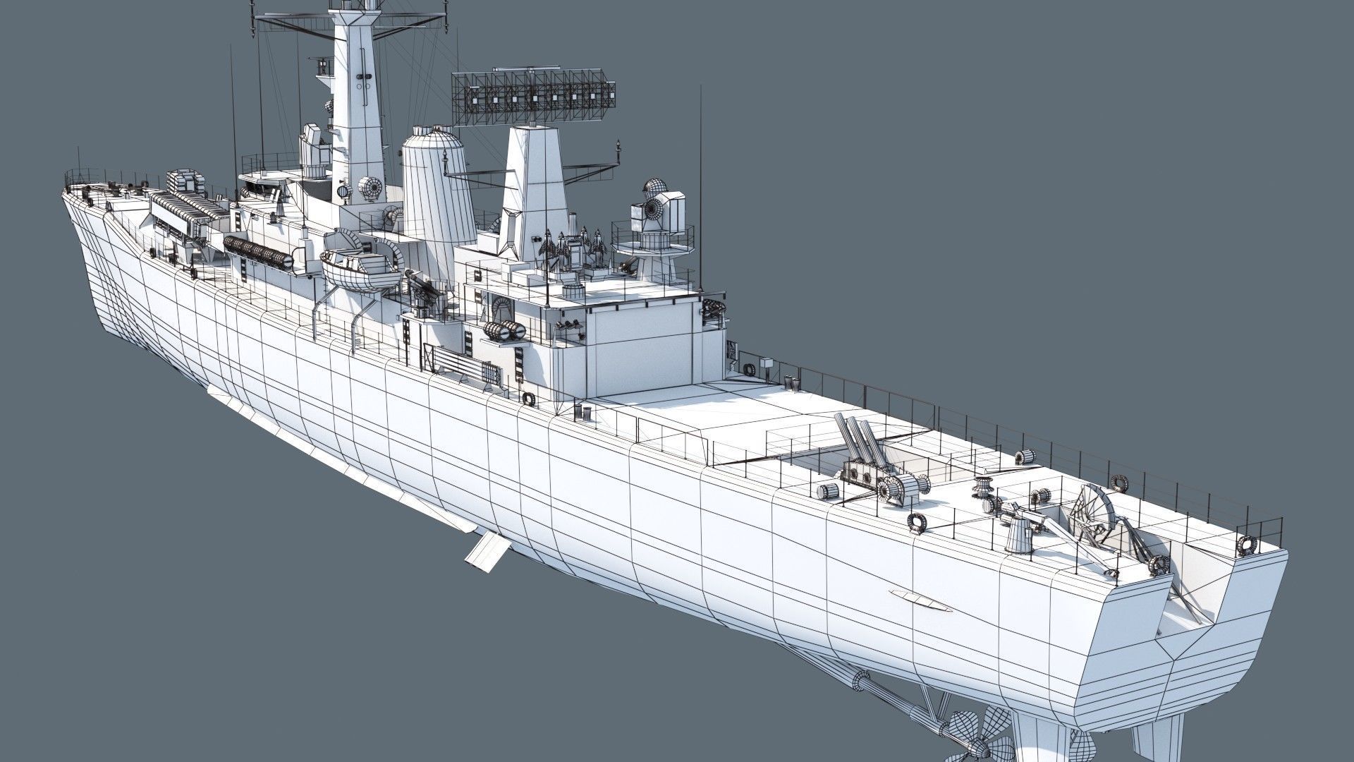 Leander class frigate 3D model | CGTrader