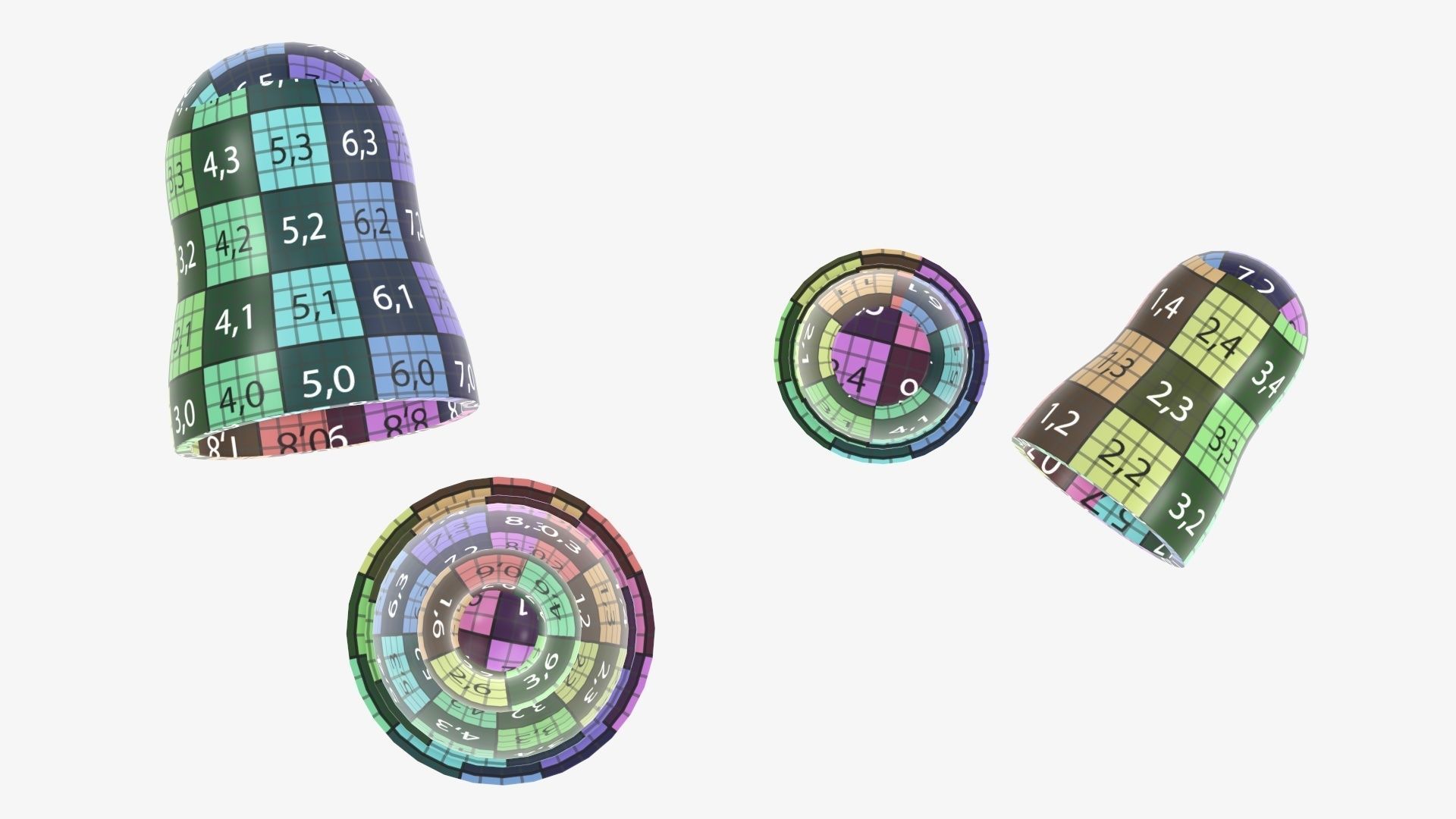 Nesting doll set Matryoshka open mockup 3D model | CGTrader