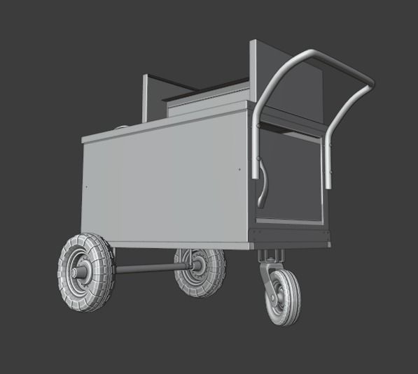 acai cart 3D model | CGTrader