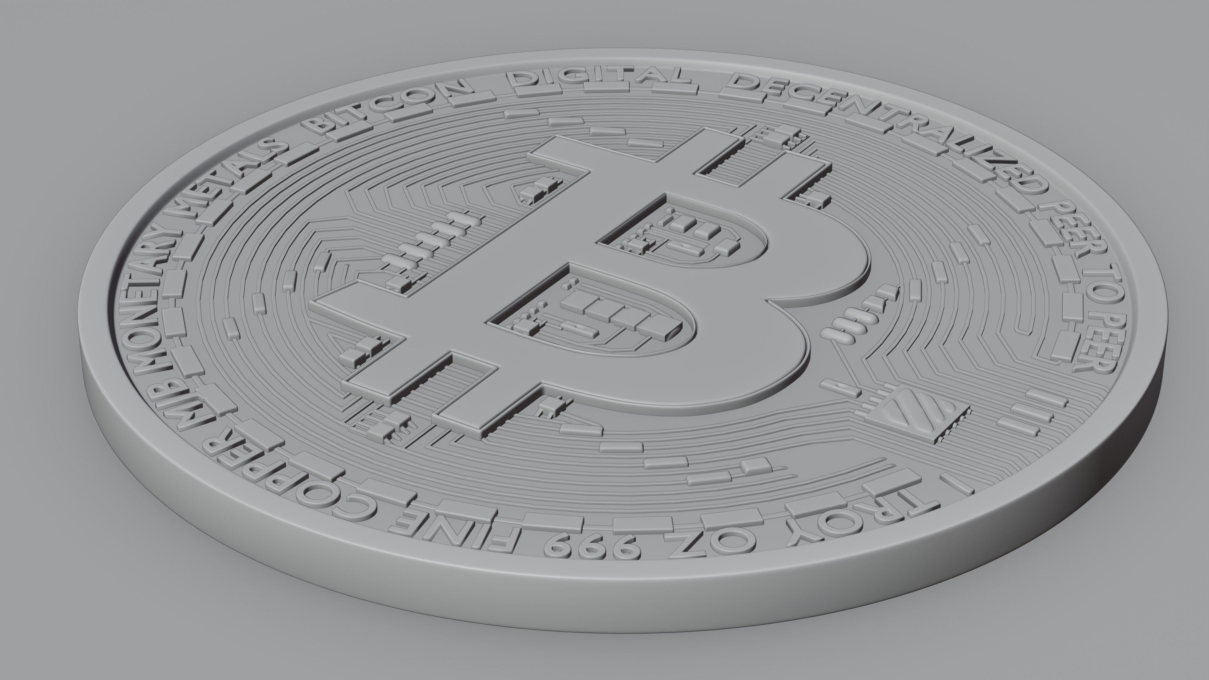 Bitcoin is a new kind of money free 3D model | CGTrader