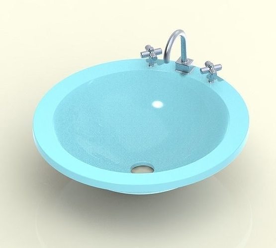 Classic Round Wash Basin 3D model 3D printable | CGTrader