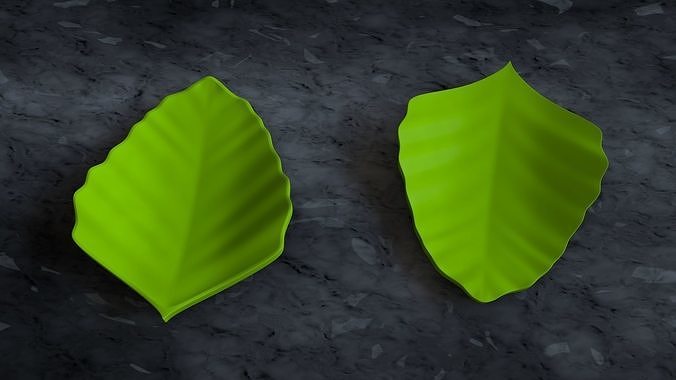 Dish leaf 3D model 3D printable | CGTrader