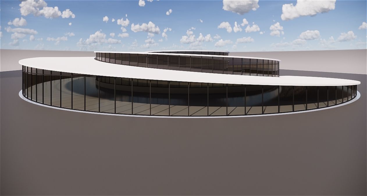 Spiral building - Big spiral design 3D model | CGTrader