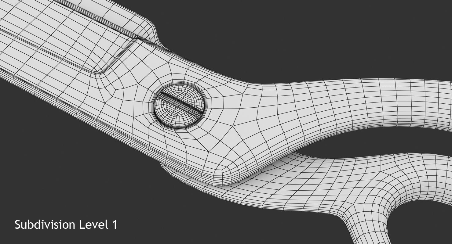 3D model Black Scissors VR / AR / low-poly | CGTrader