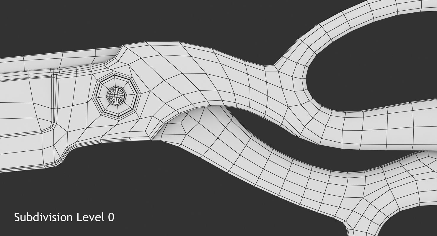 3D model Black Scissors VR / AR / low-poly | CGTrader