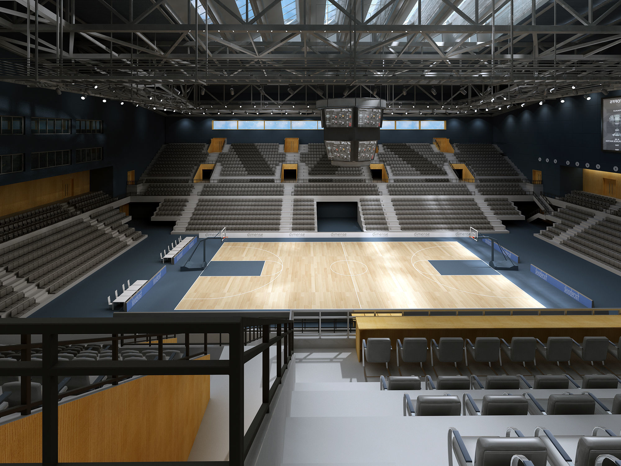 basketball stadium 3D model | CGTrader