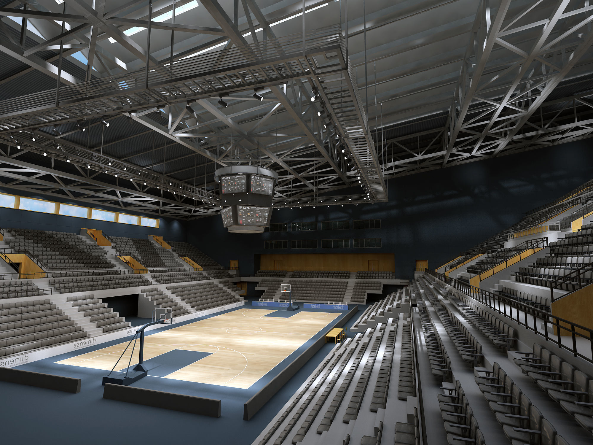 basketball stadium 3D model | CGTrader