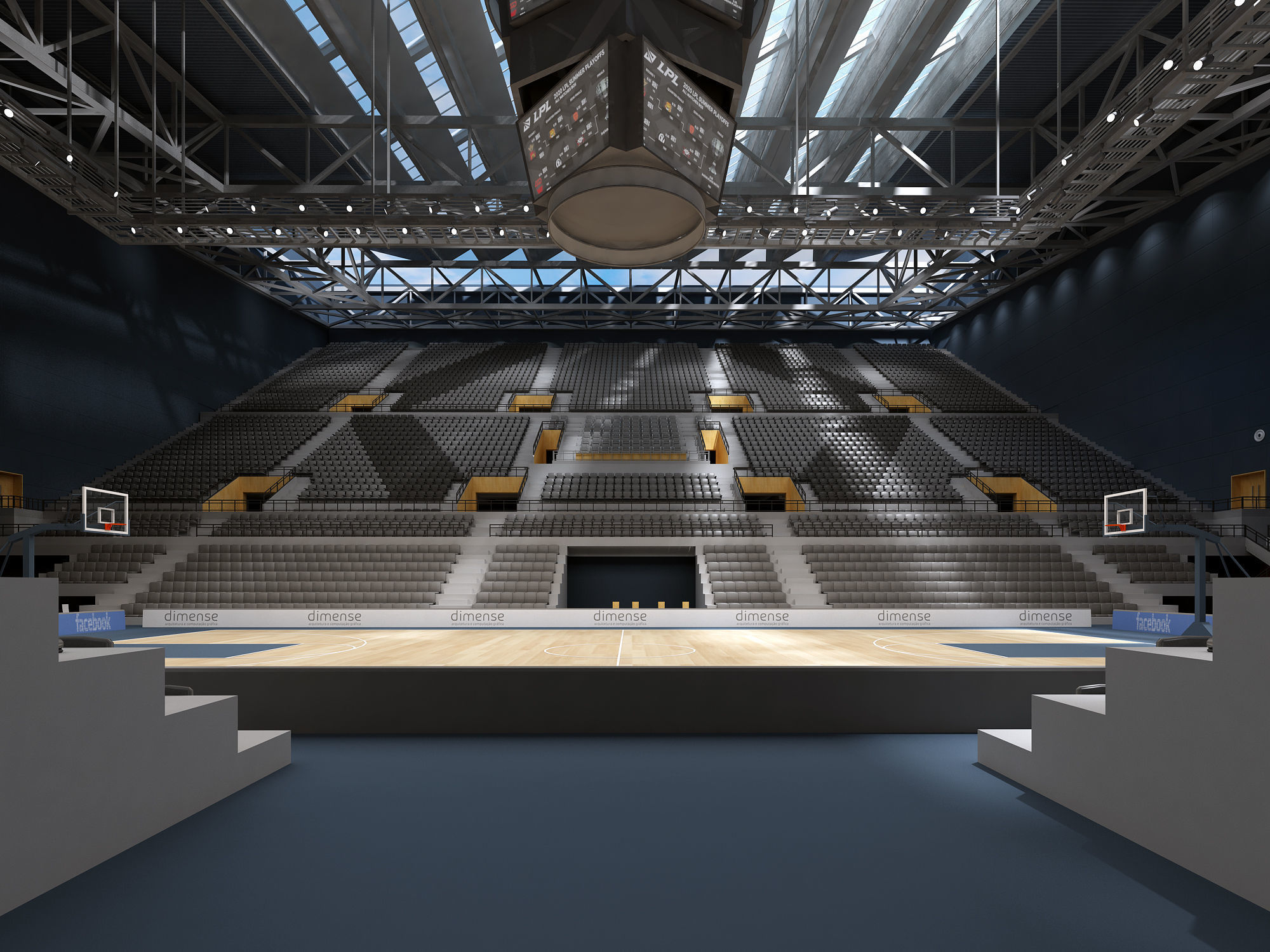 basketball stadium 3D model | CGTrader