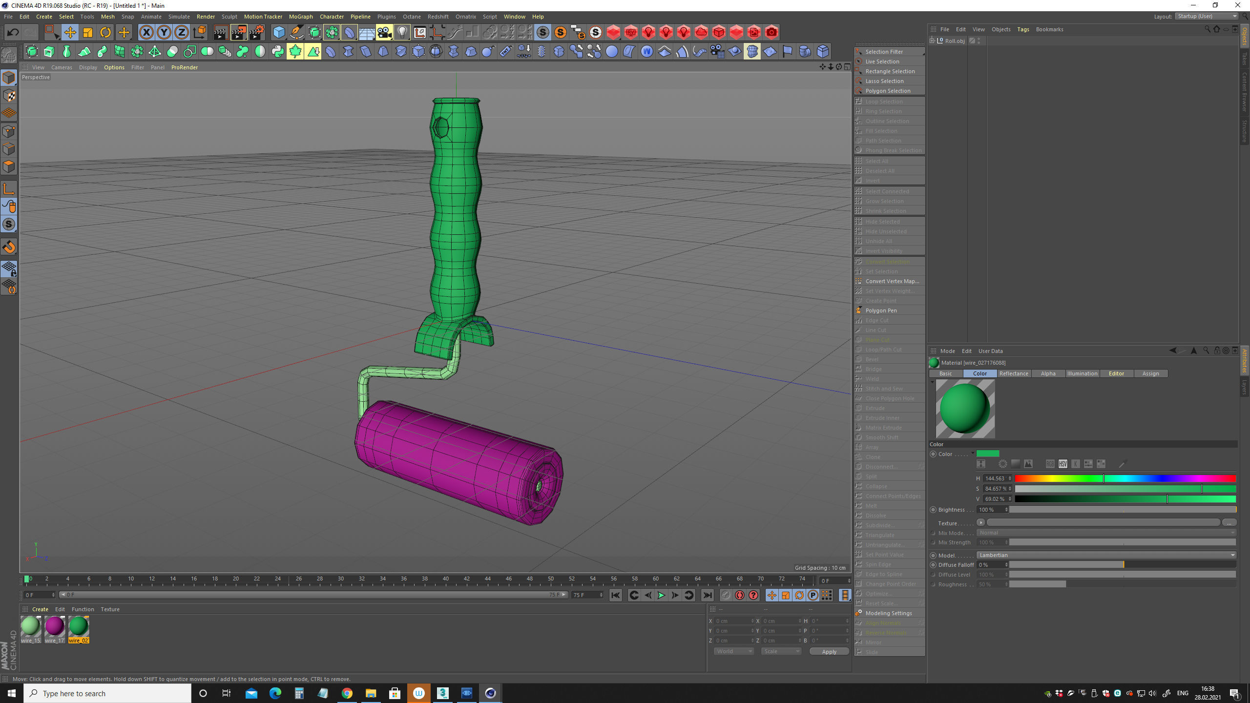 3D model The Roller VR / AR / low-poly | CGTrader
