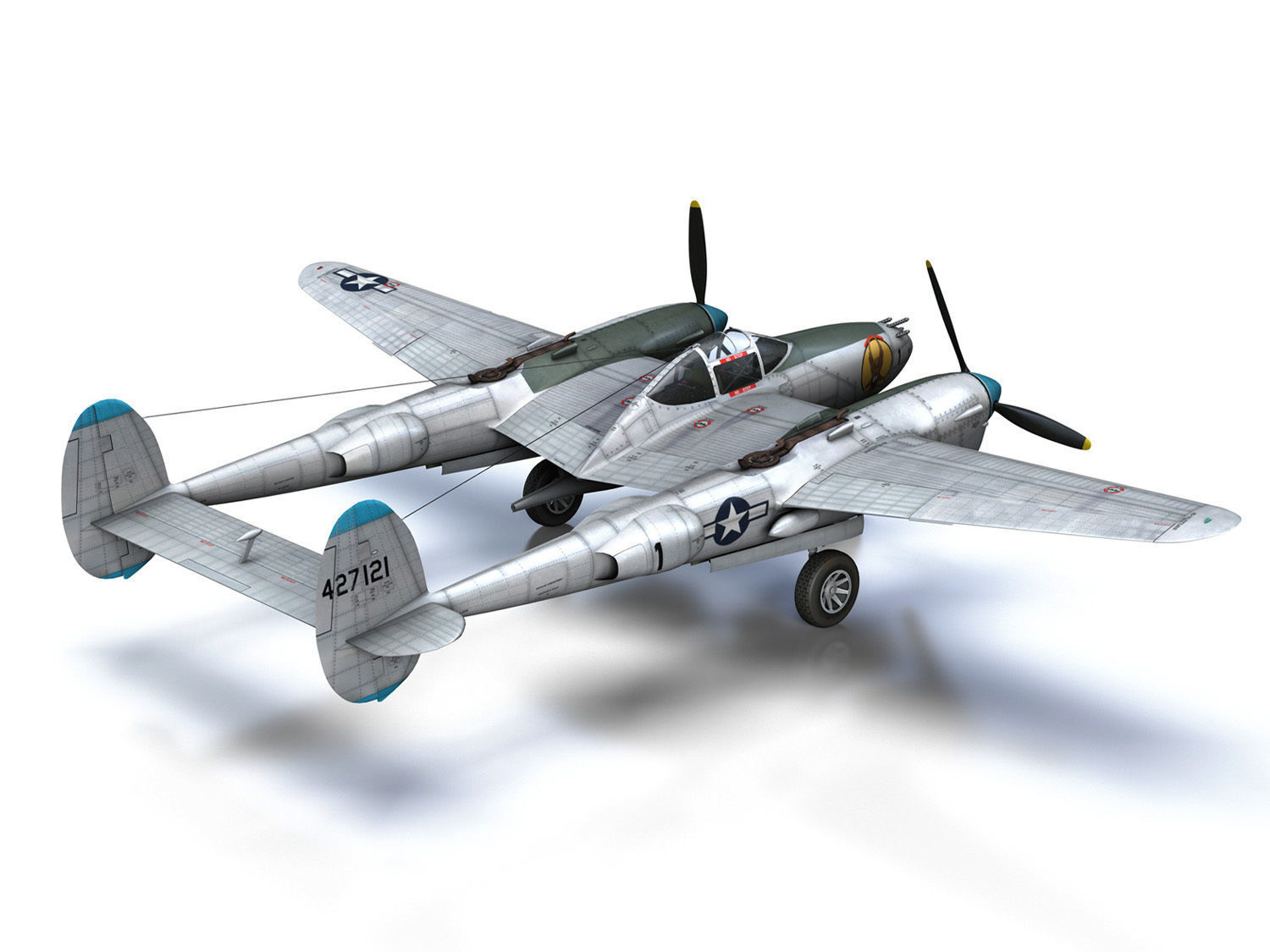 Lockheed P-38 Lightning - Charlcie Jeanne 3D model | CGTrader