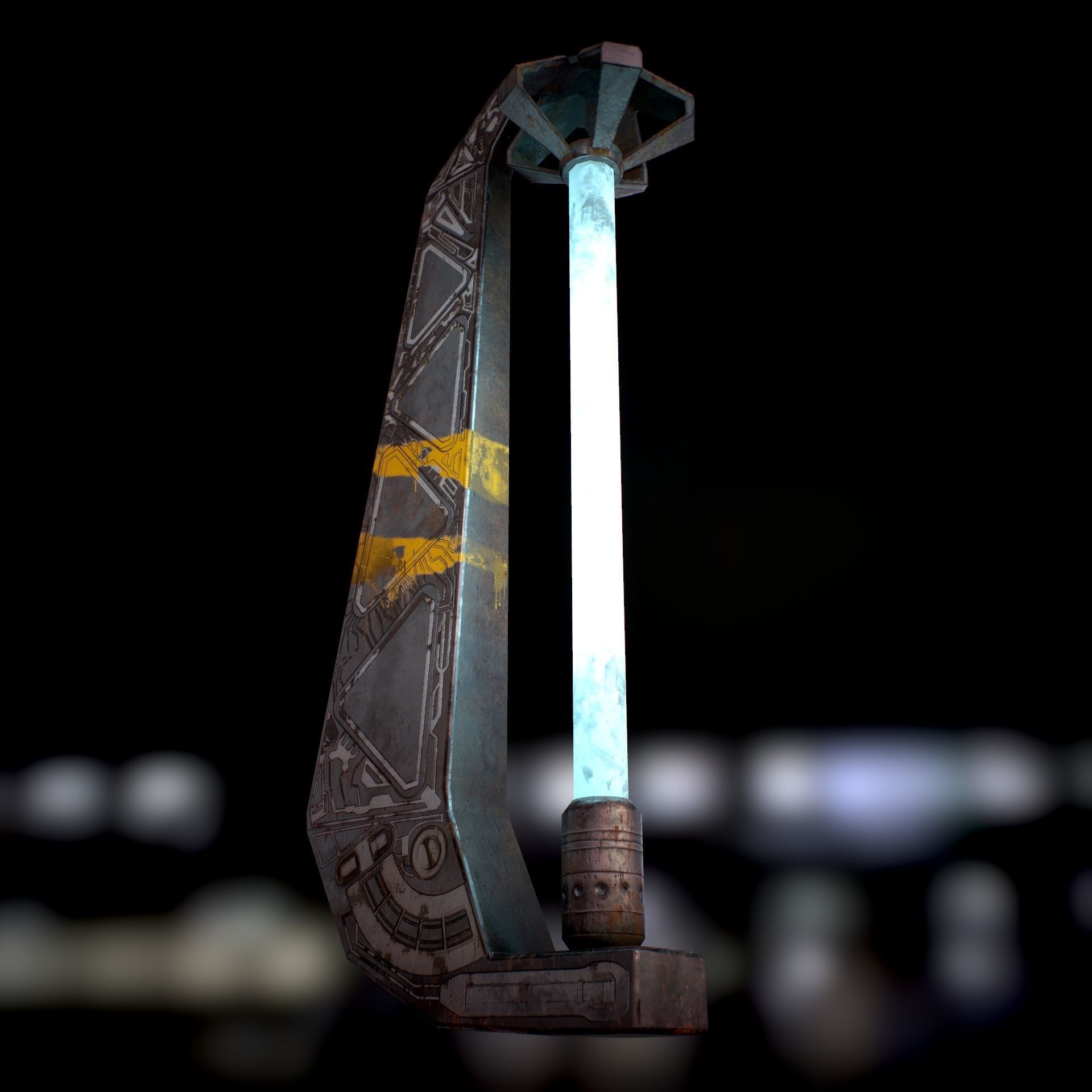 3D model Sci Fi - Cyberpunk Street Light VR / AR / low-poly | CGTrader
