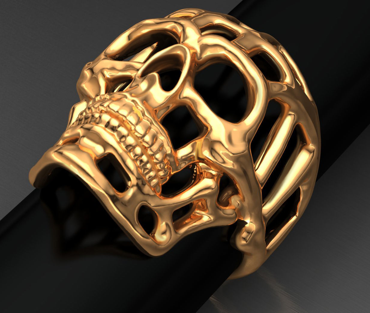 skull ring free 3D model 3D printable | CGTrader