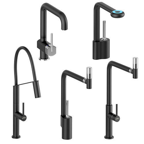 Kitchen faucets Webert set 3D model | CGTrader