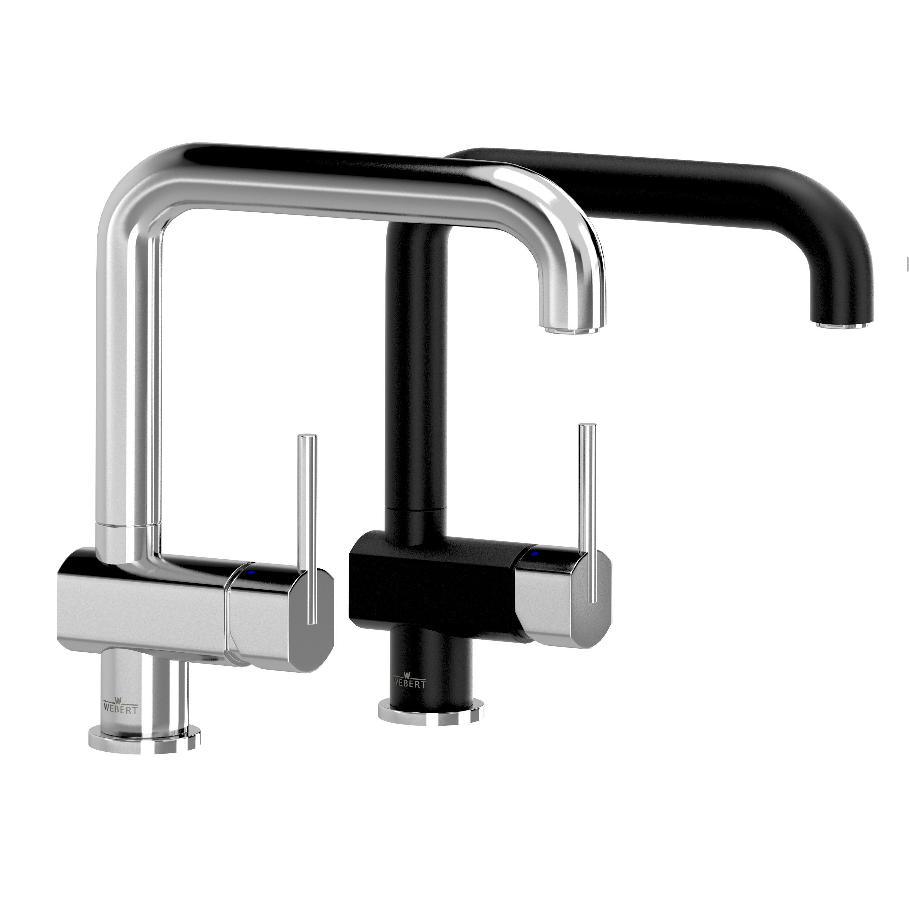 Kitchen faucets Webert set 3D model | CGTrader