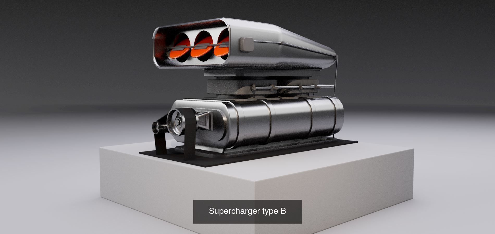 3D Model Collection Superchargers kit VR / AR / low-poly | CGTrader