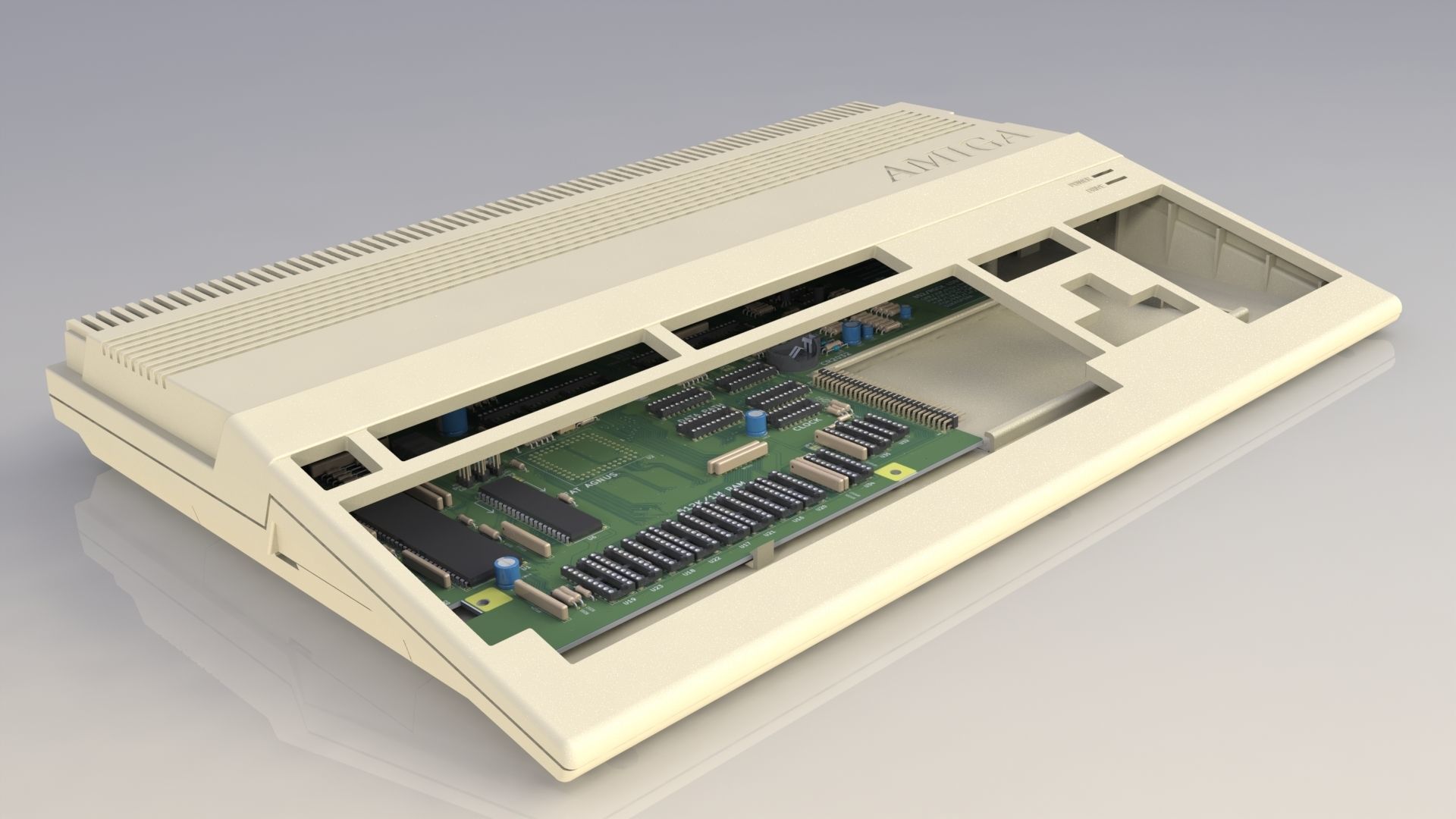 Commodore Amiga 500 3d printed enclosure 3D model 3D printable | CGTrader