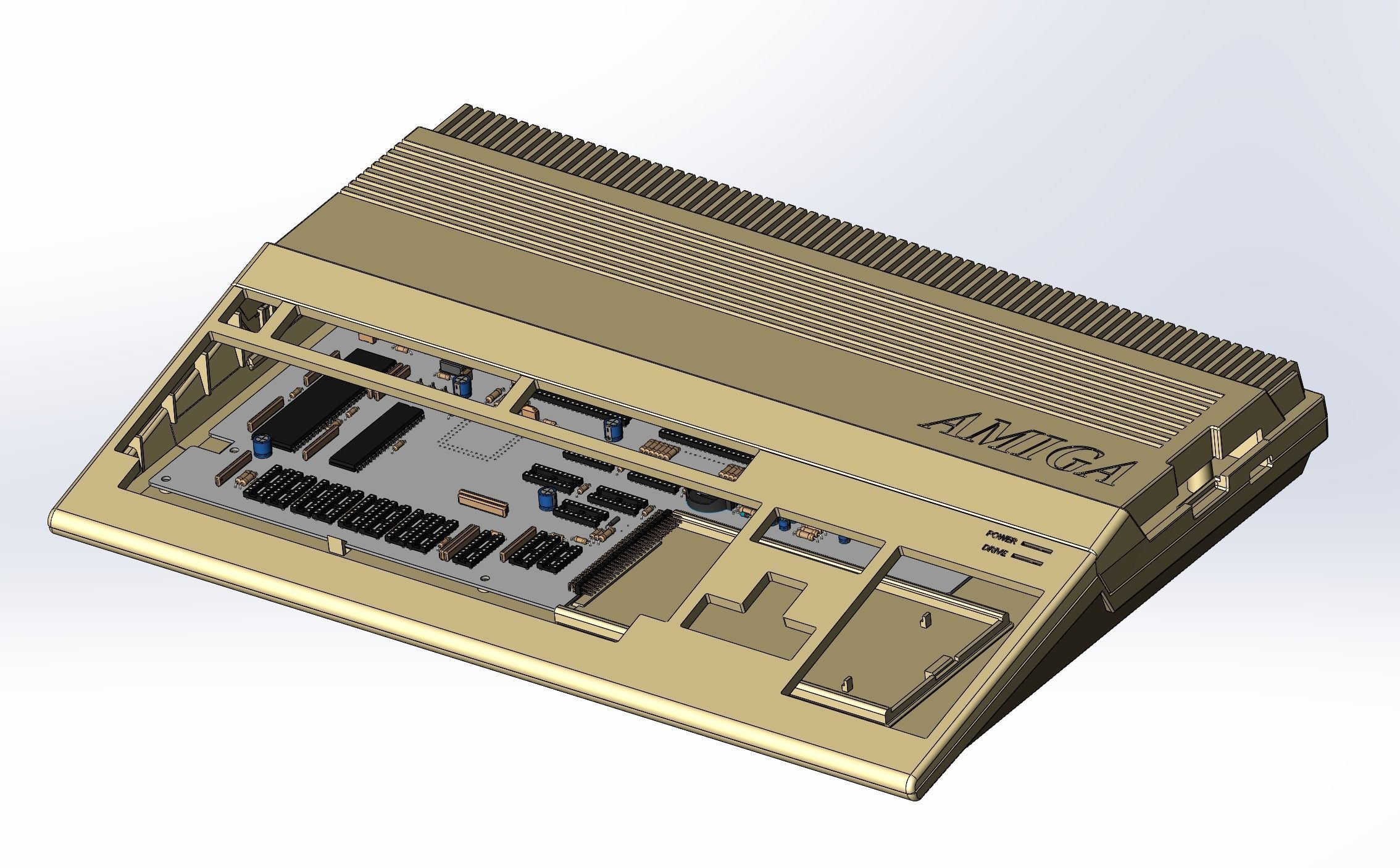 Commodore Amiga 500 3d printed enclosure 3D model 3D printable | CGTrader