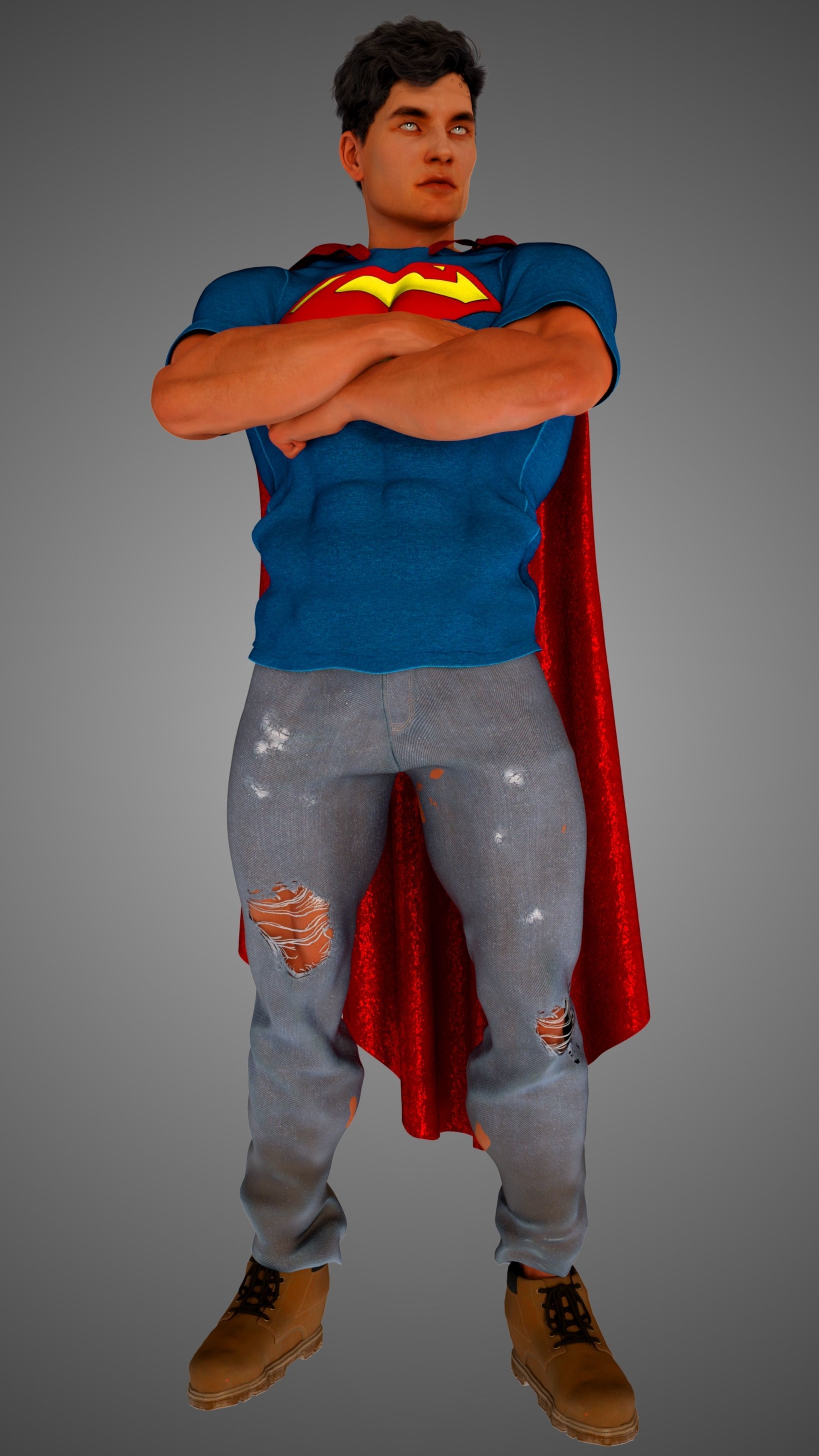 Young Superman - New 52 3D model rigged | CGTrader
