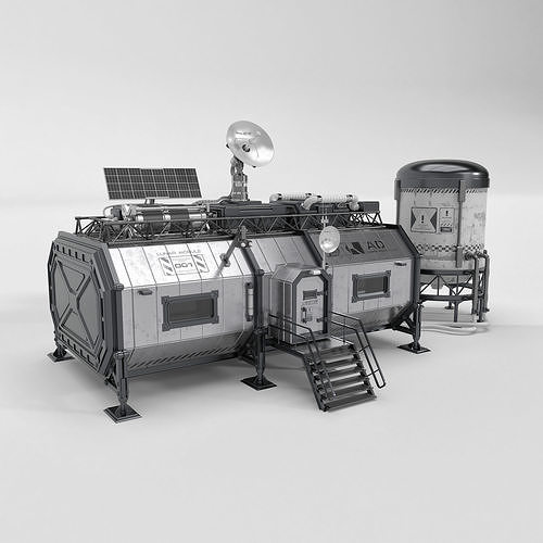 Lunar habitat 3D model | CGTrader