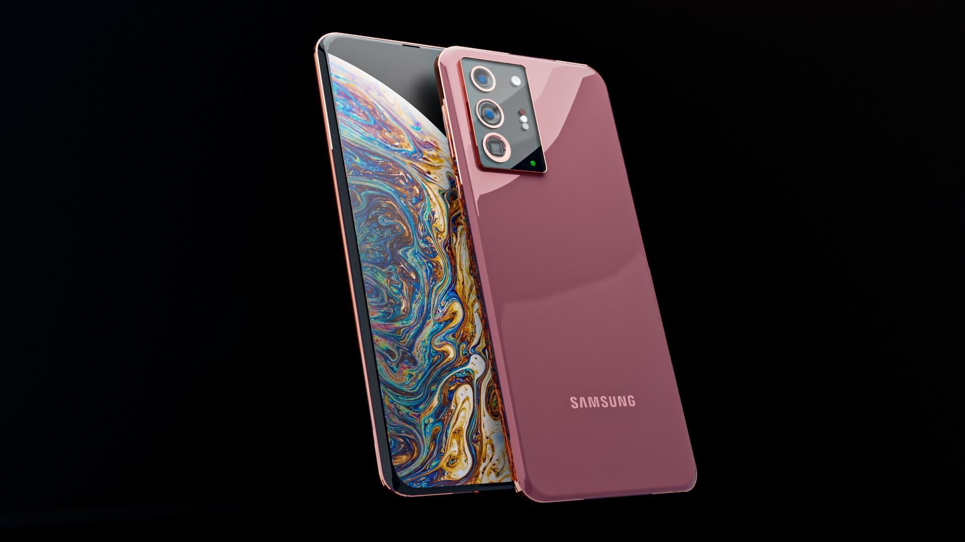 Samsung galaxy s20 Concept phone original 3D model free 3D model ...
