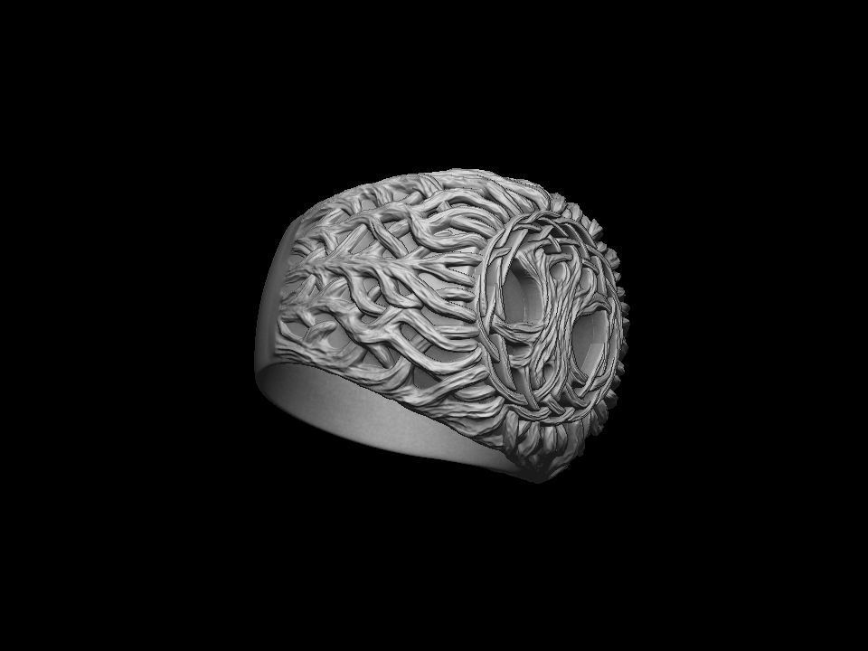 Tree of life ring printable 3D model 3D printable | CGTrader