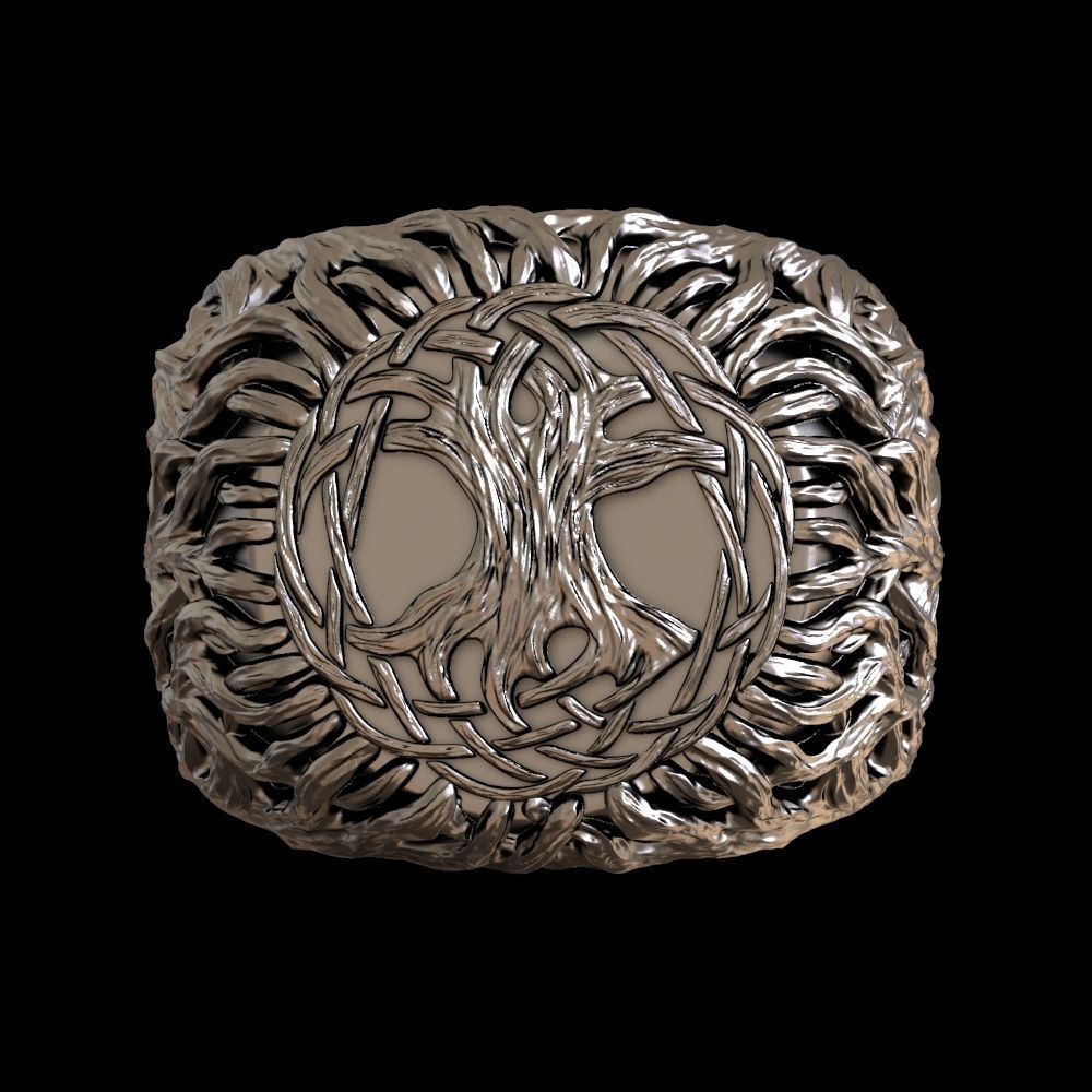 Tree of life ring printable 3D model 3D printable | CGTrader