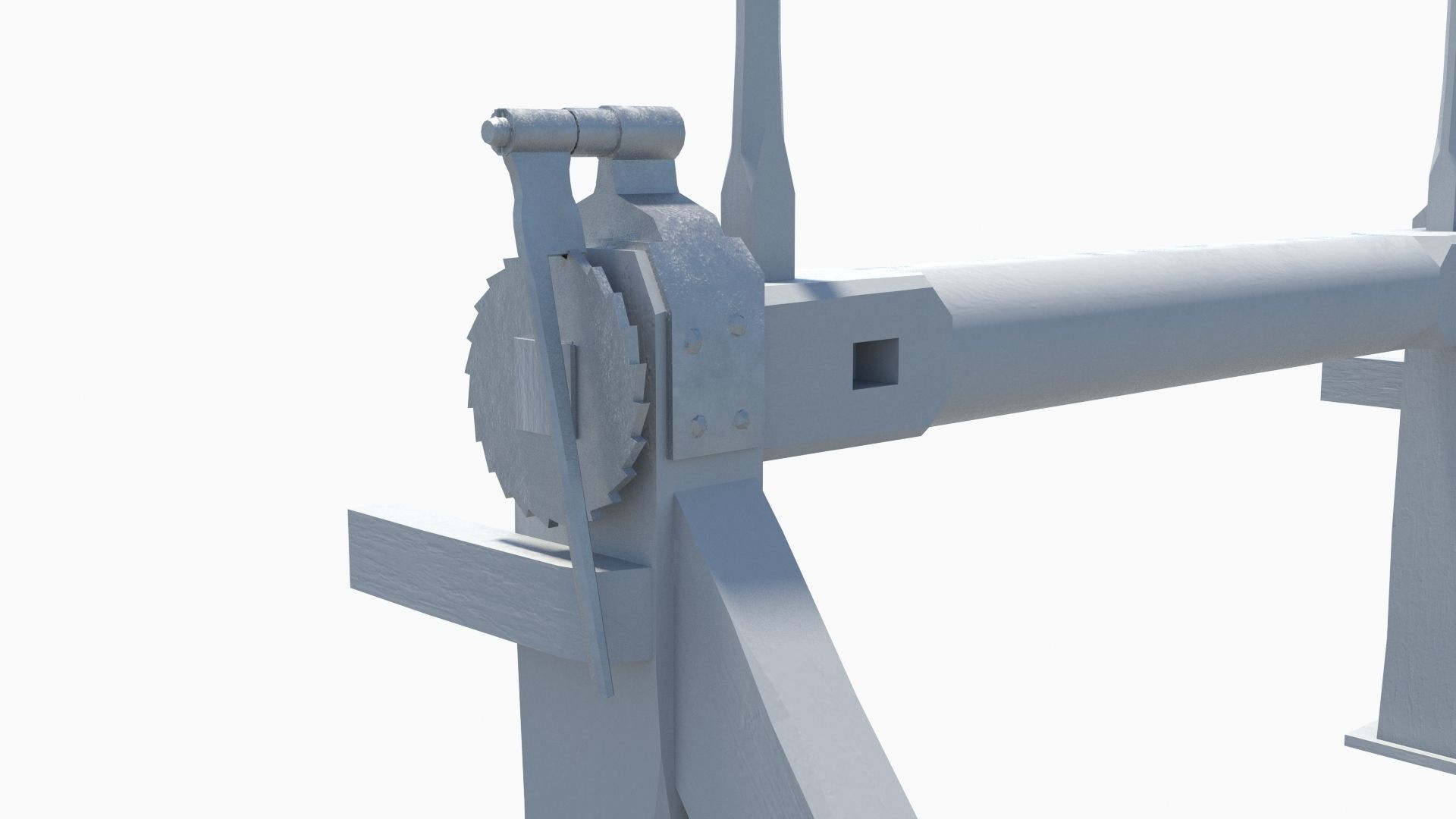 3D model Medieval castle gate winch VR / AR / low-poly | CGTrader