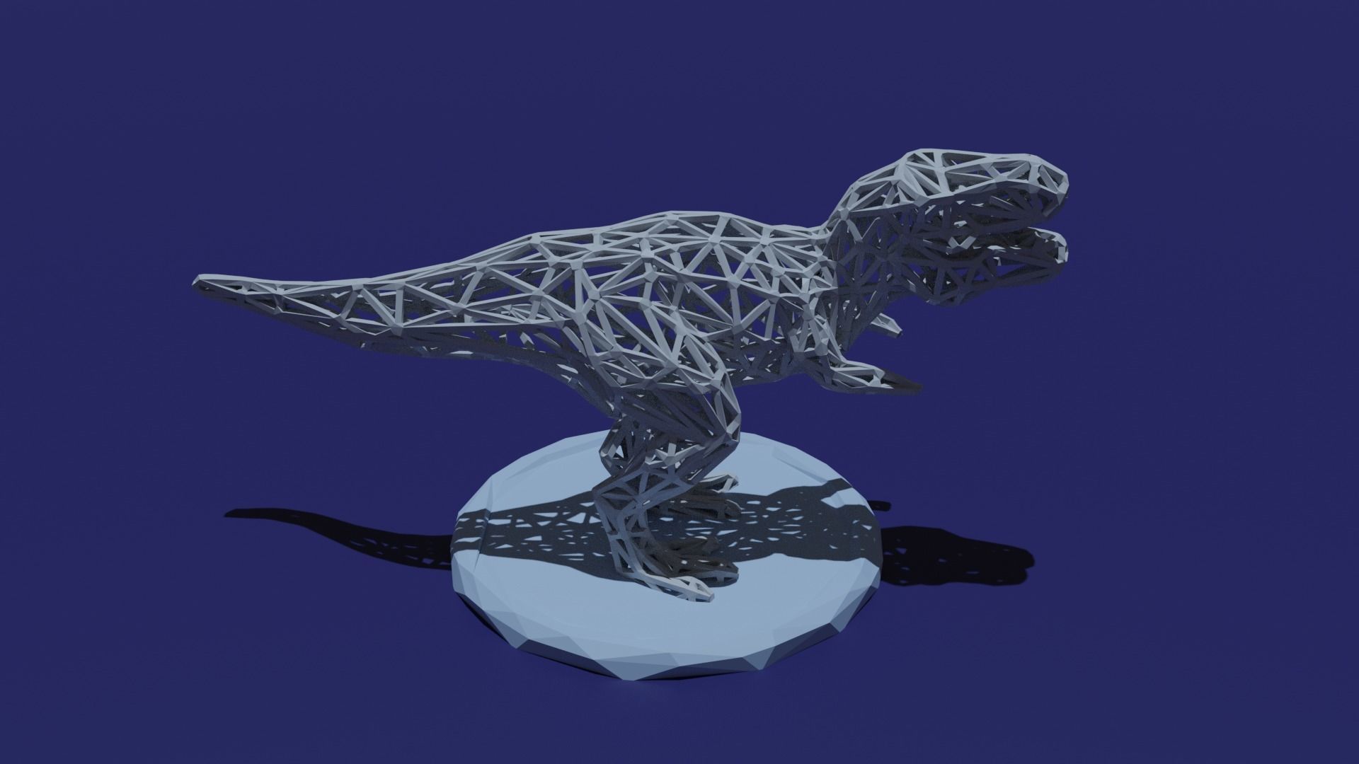 T-Rex Low Poly 3D model 3D printable | CGTrader