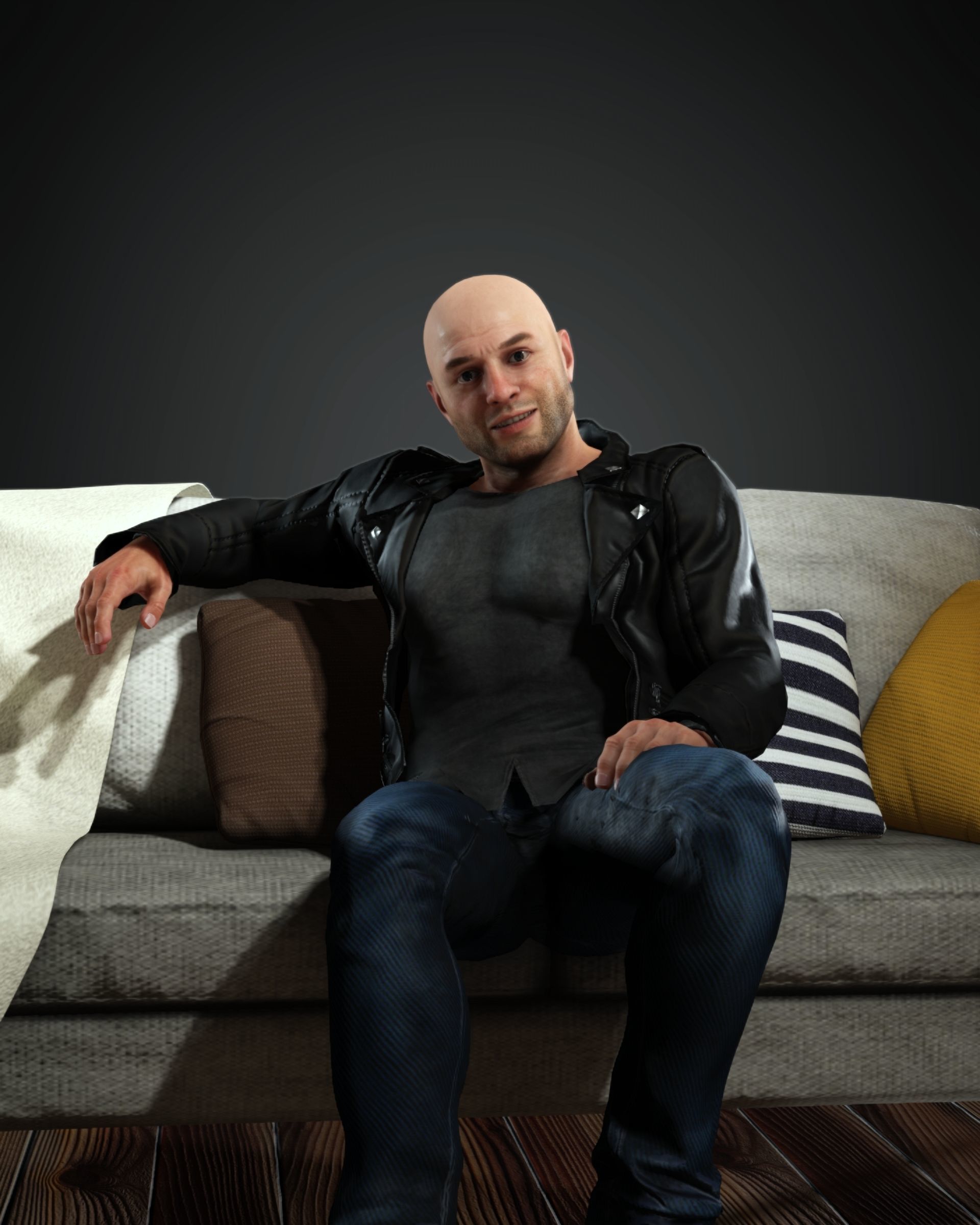 Joe Rogan 3D model rigged | CGTrader