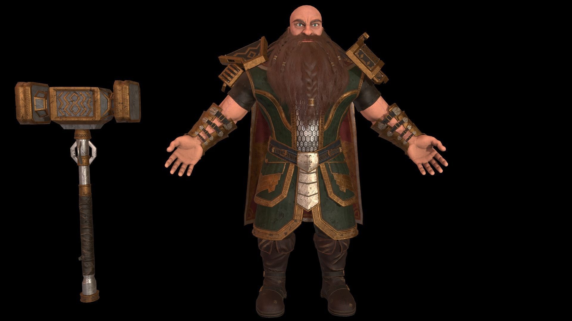 3D model Dwarf VR / AR / low-poly | CGTrader