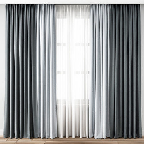 curtain 156 3D model | CGTrader